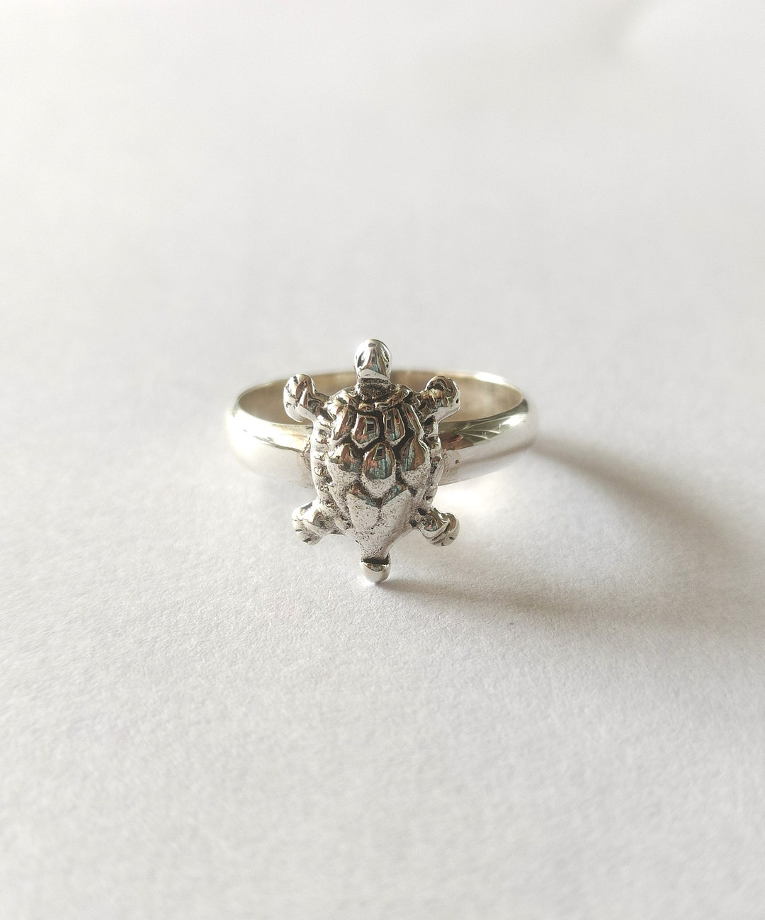 Silver Turtle Ring Ocean Jewelry Silver Tortoise Ring Handmade Ring ...