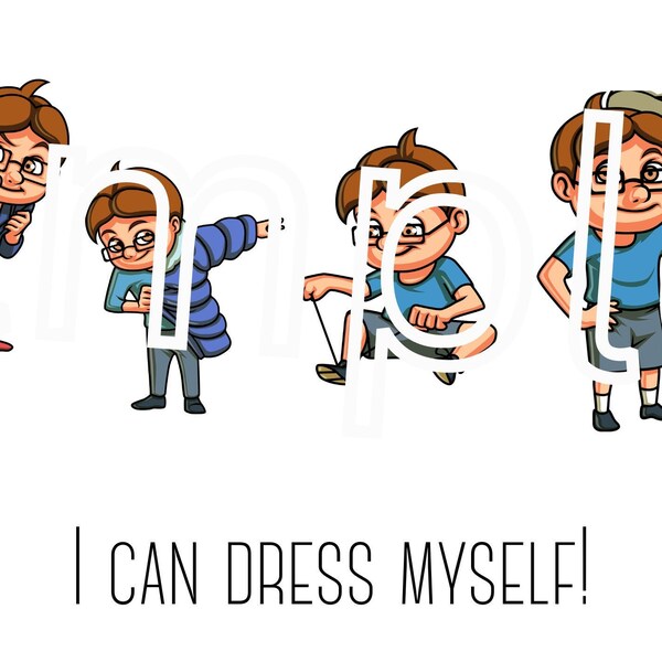 Getting Dressed - Etsy