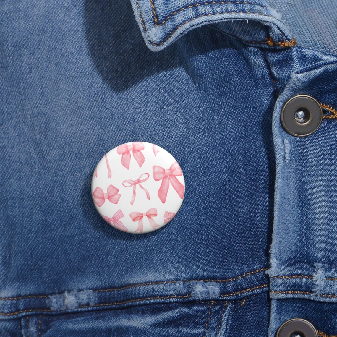 Pink Ribbon Button, Breast Cancer Awareness Pin, Custom Pin Buttons for ...
