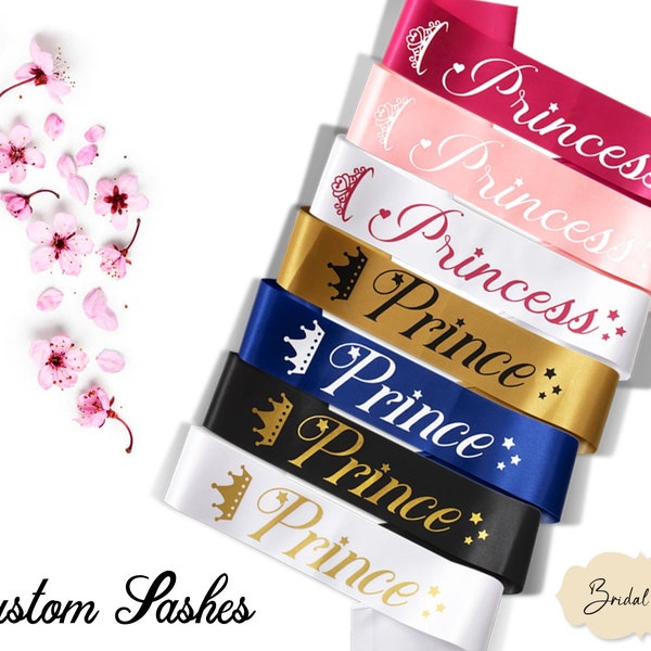 Princess Sash - Etsy