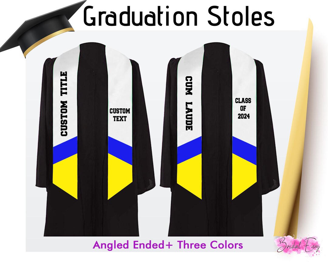 Custom Satin Graduation Sash Stoles Graduation Gifts - Etsy