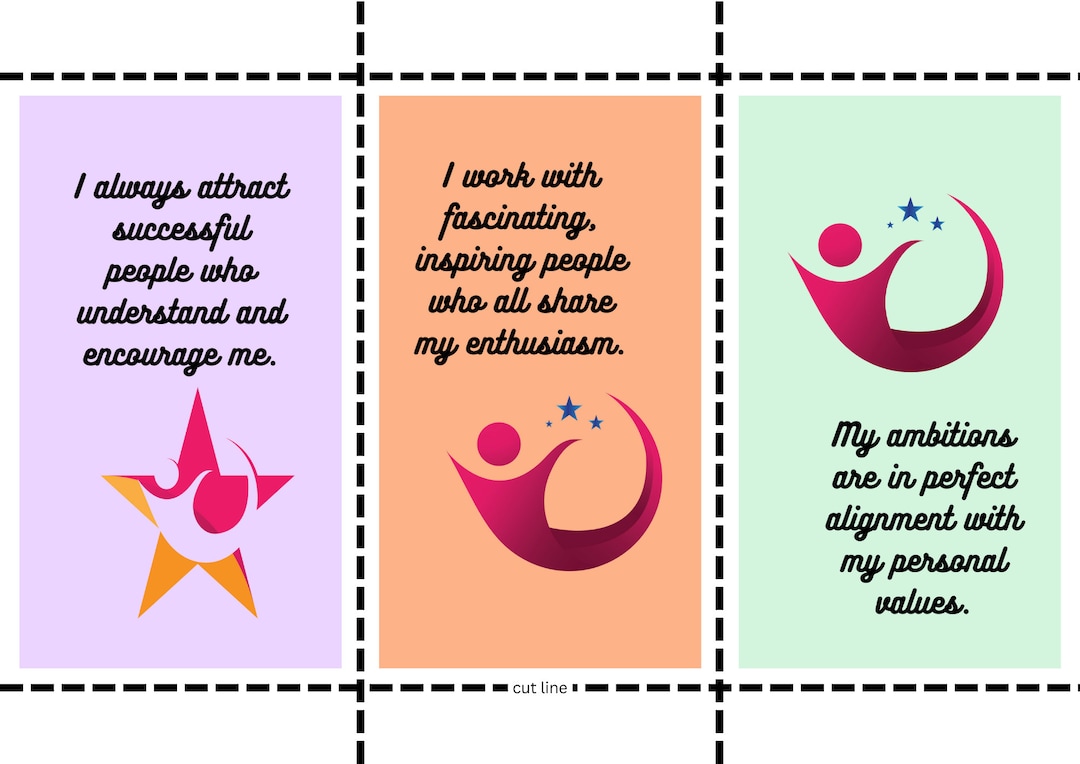 21 Affirmation Cards for Success, Motivational Cards for Success ...