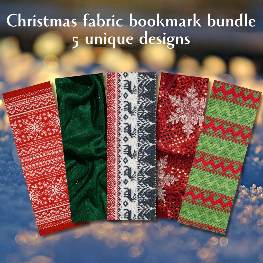 Christmas Bookmarks Bookmark Bundle Printable Bookmarks - Etsy