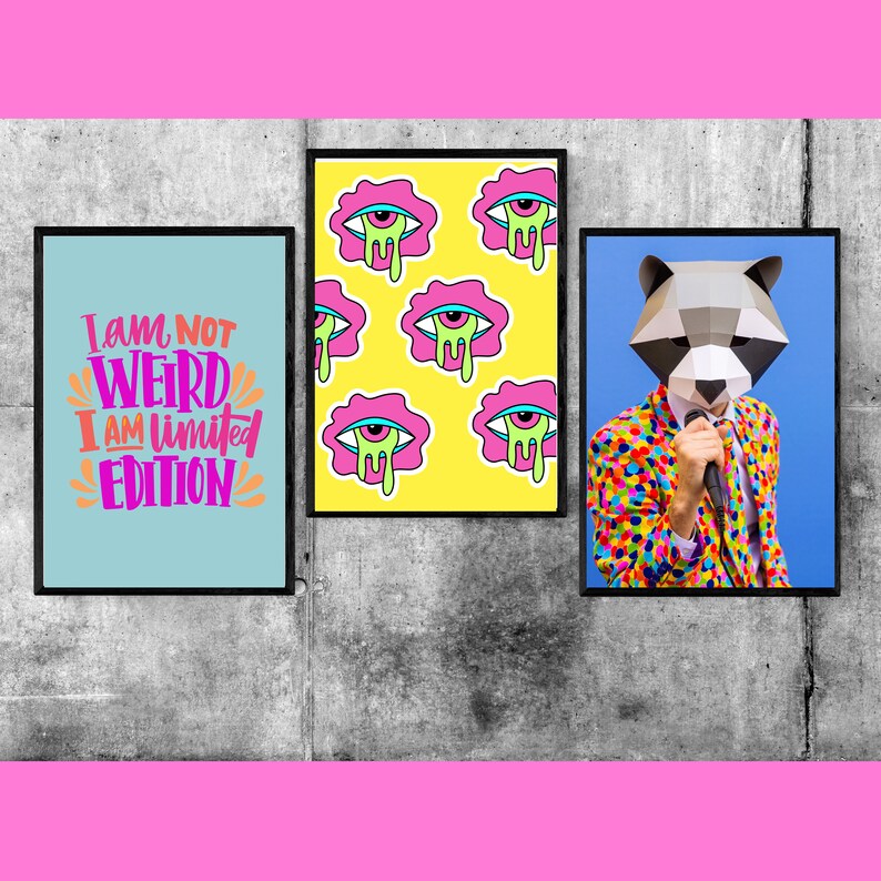 Weird Bedroom Decor. Weirdcore Wall Art. Weird Bedroom Art. Weird Wall ...