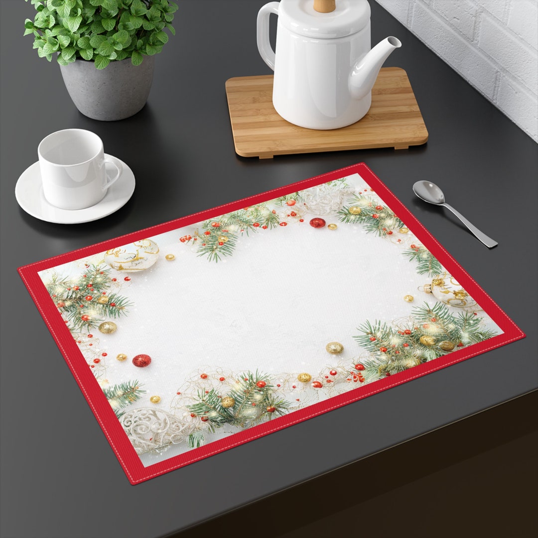 Christmas Placemat. Merry Christmas Placemat. - Etsy