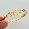 Custom Name Bracelet,name Bracelet Gold,name Bangle,personalized Jewelry,women Name Bracelet ...