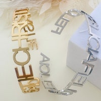 Heishi Bracelet | Personalized Name Bracelet | Custom Name Beaded ...