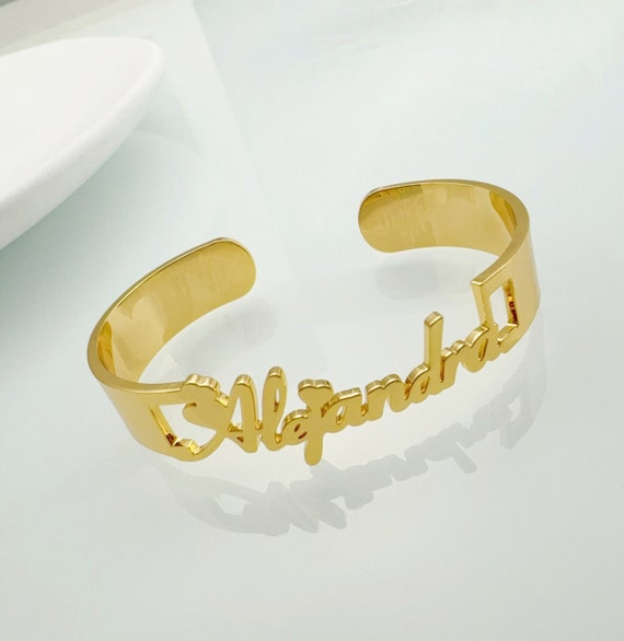 Custom Name Bracelet name Bracelet Gold name Bangle personalized Jewelry women Name Bracelet minimalist Bracelet custom Name Jewelry Gifts Etsy
