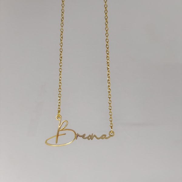 Nameplate Necklace - Etsy