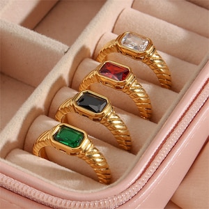 Gemstone Rings - Etsy