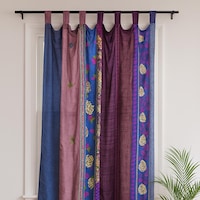 Ethnic African Art Curtain, Face Drapery Panel, Minimalist Window ...