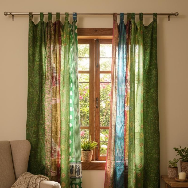 Pink Turquoise Curtains - Etsy