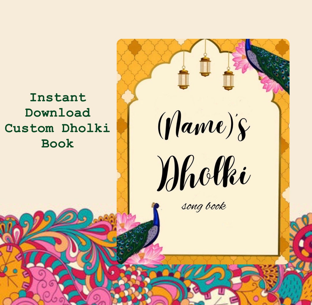 Dholki Song Book - Etsy