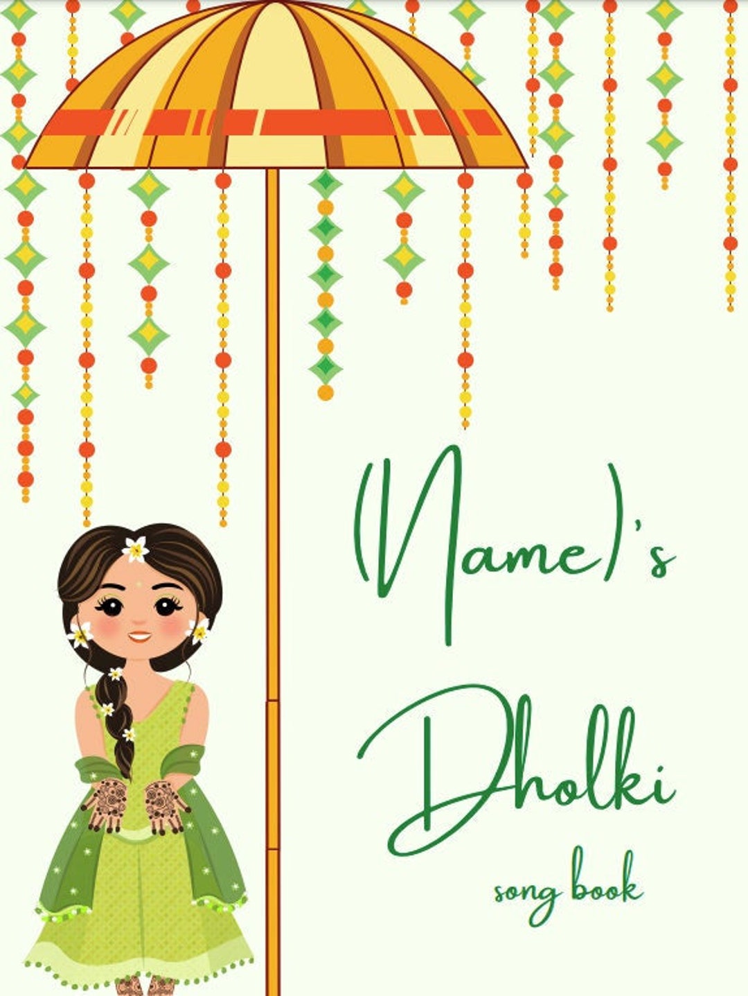 Dholki Song Book - Etsy