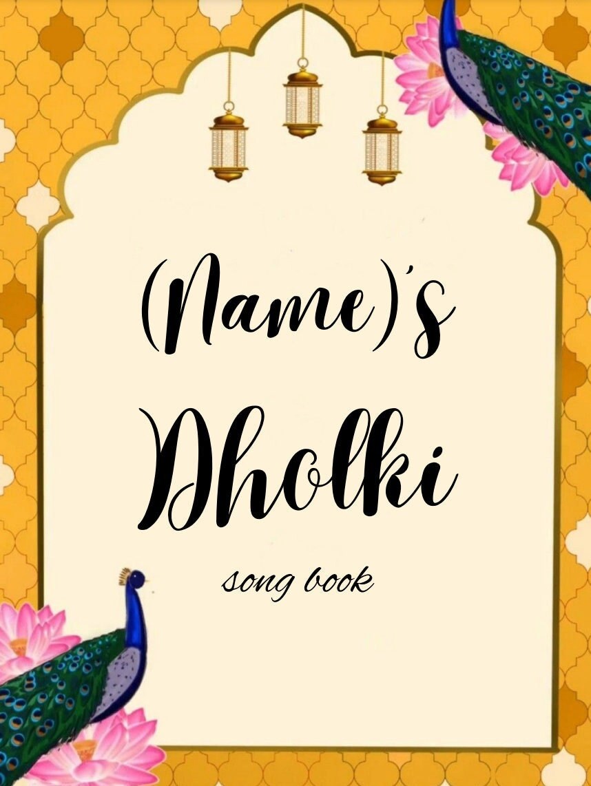 Dholki Song Book - Etsy