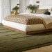 Moss Green Color Solid Area Rug Hand-knotted 100% Wool Area Rug Luxury ...