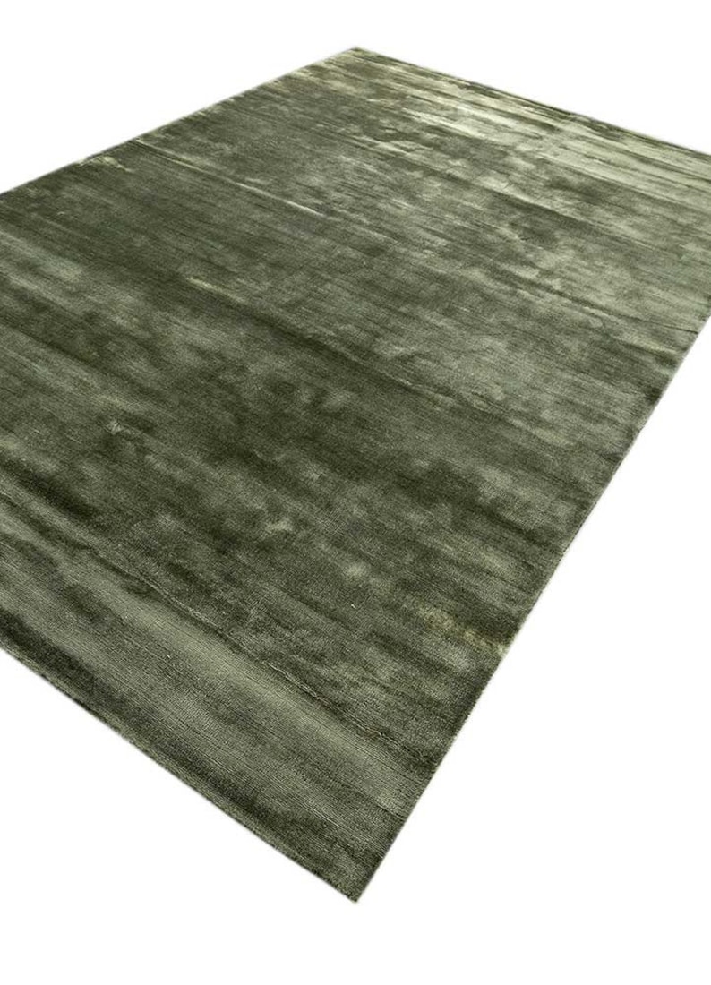 Solid Area Rug Olive Green Hand-tufted Viscose Rug Rugs for Living Room ...