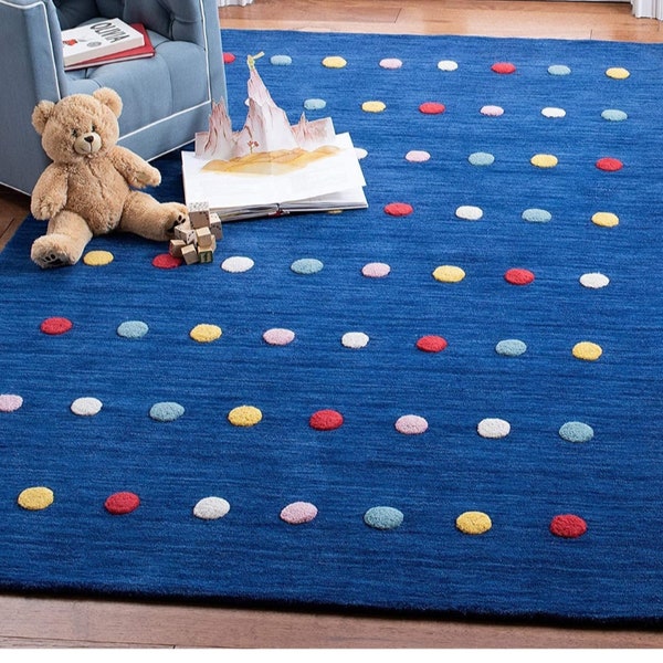 Polka Dot Rug - Etsy