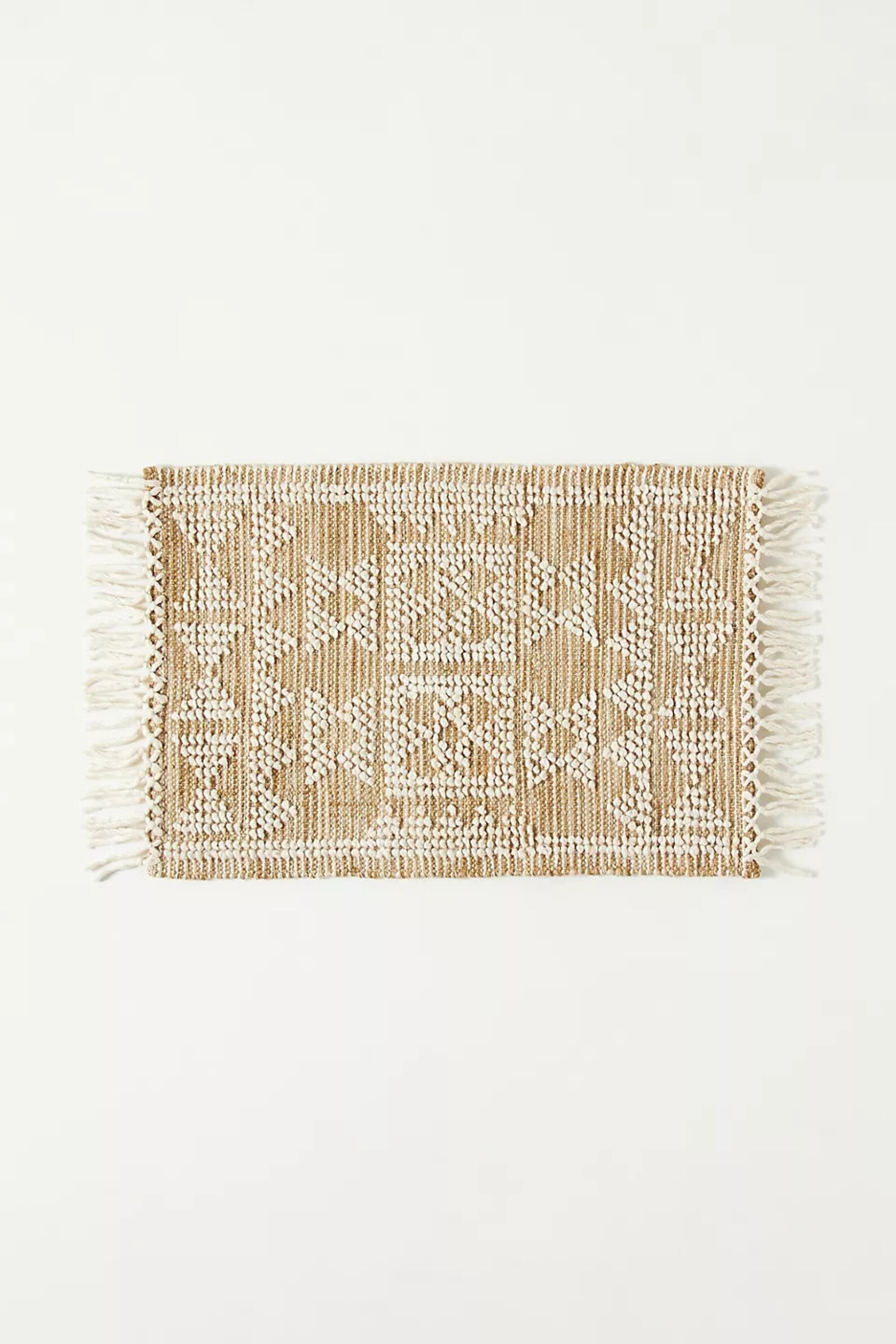 White Natural Jute Hand Woven Rug Housewarming Gift Outdoor Area Rug ...