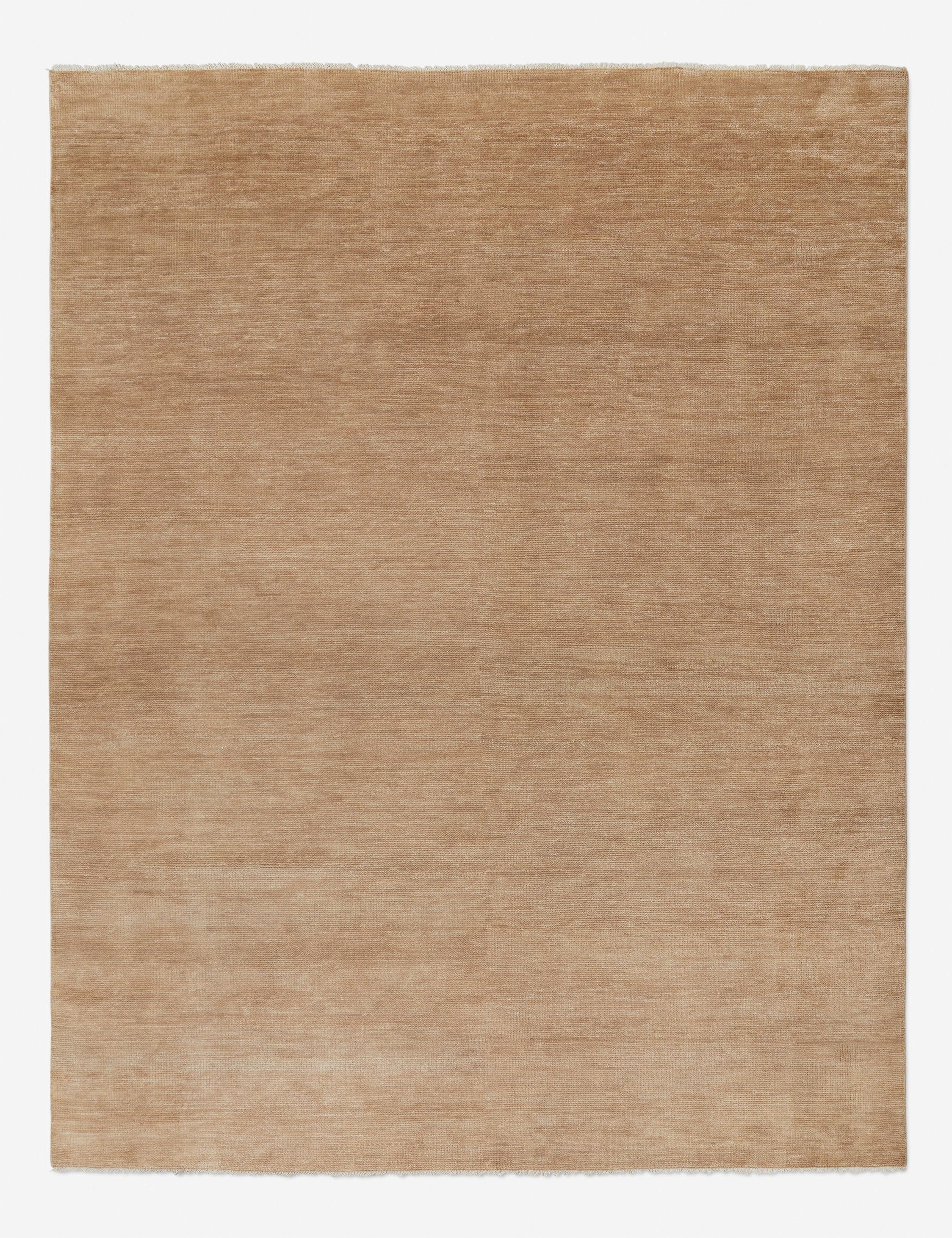 Wheat Color Solid Area Rug Hand-knotted 100% Wool Area Rug Luxury ...