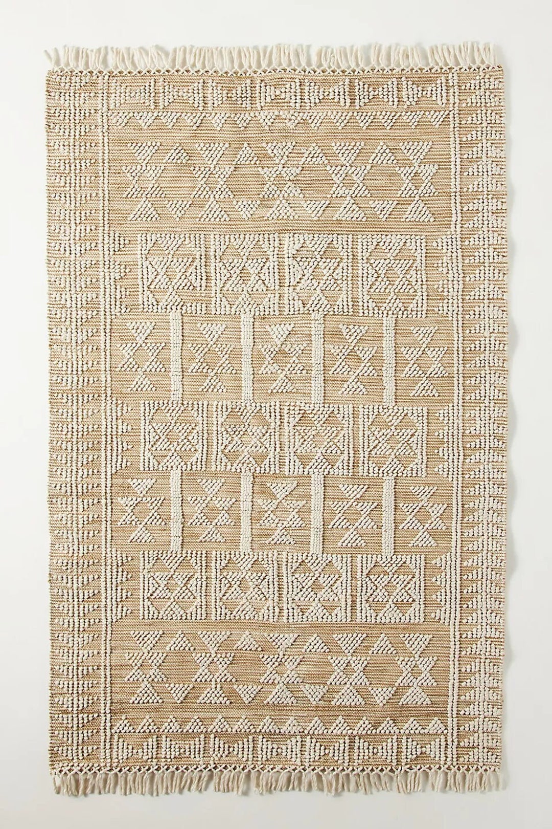 White Natural Jute Hand Woven Rug Housewarming Gift Outdoor Area Rug ...