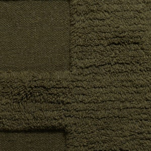 Moss Green Color Solid Area Rug Hand-knotted 100% Wool Area Rug Luxury ...