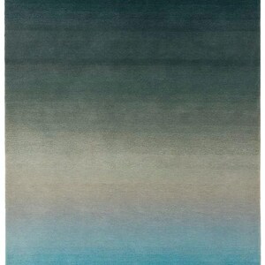 Wool Ombre Rug | Living Room Rug | Premium Wool Rug | Forest Green ...