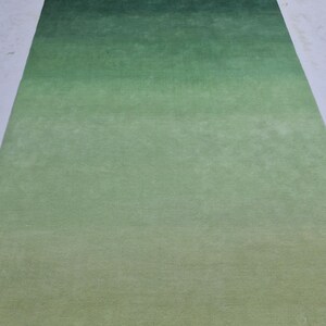 Wool Ombre Rug | Living Room Rug | Premium Wool Rug | Forest Green ...