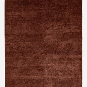 Wheat Color Solid Area Rug Hand-knotted 100% Wool Area Rug Luxury ...