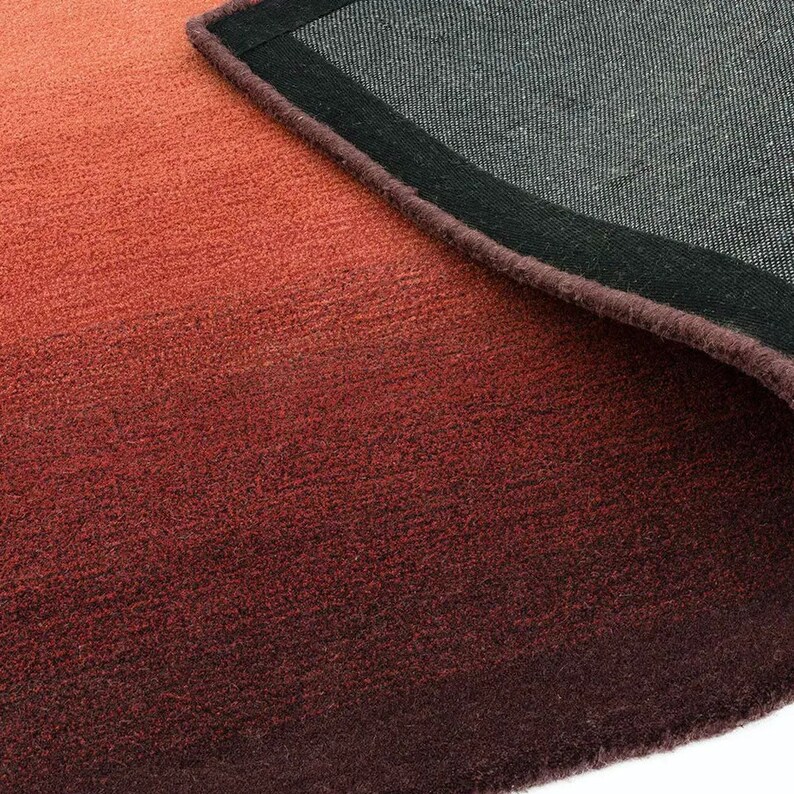 Wool Ombre Rug Living Room Rug Premium Wool Rug Forest Green Color Rug ...