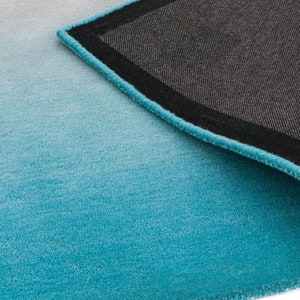 Wool Ombre Rug Living Room Rug Premium Wool Rug Forest Green Color Rug ...