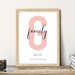 Custom Family Initial Digital Printable Wall Art, Family Name Home ...