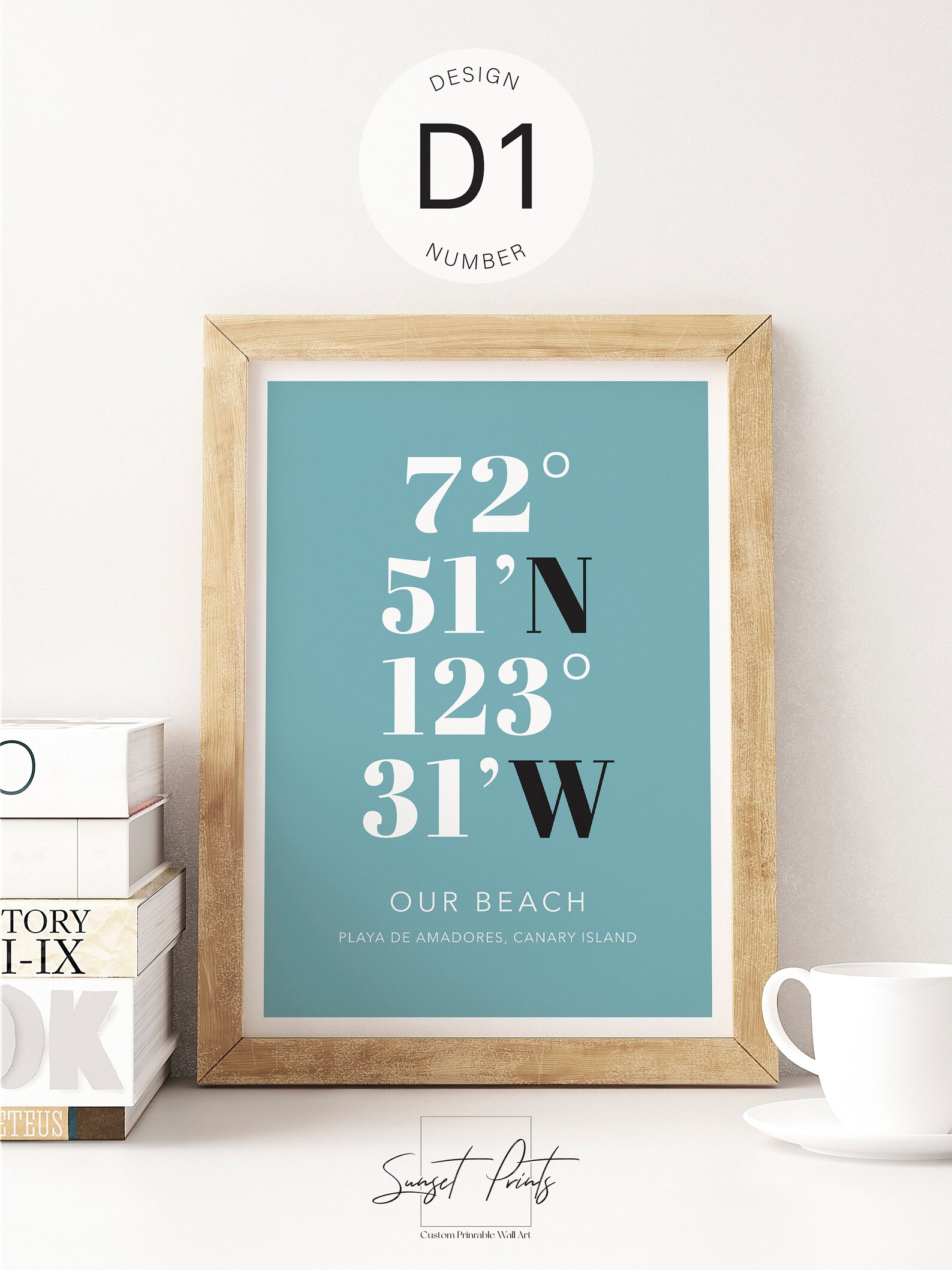 Custom Anniversary Coordinates Personalized Wall Art Couple - Etsy