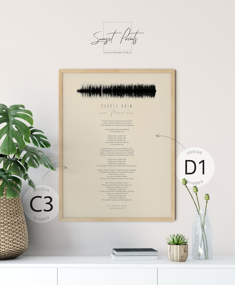 Soundwave Custom Song Lyrics Digital Wall Art Favourite Song - Etsy