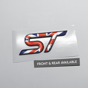 Black ST Badge Front and Rear Available Union Jack Domed - Etsy