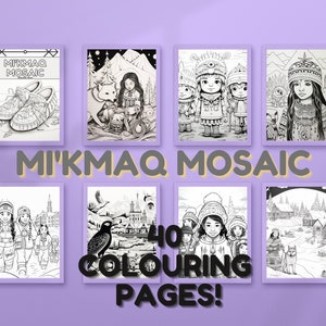 Mi'kmaq Mosaic: 40 Colouring Pages! - Etsy