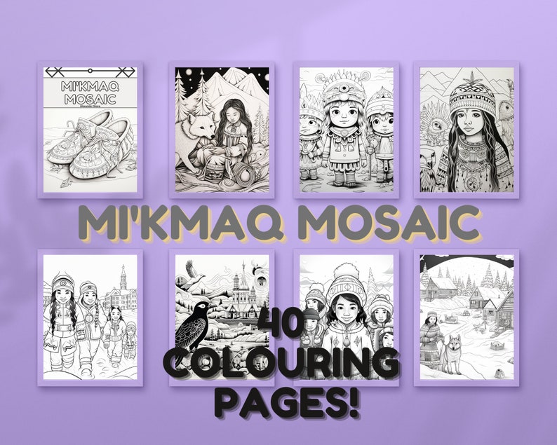 Mi'kmaq Mosaic: 40 Colouring Pages! - Etsy