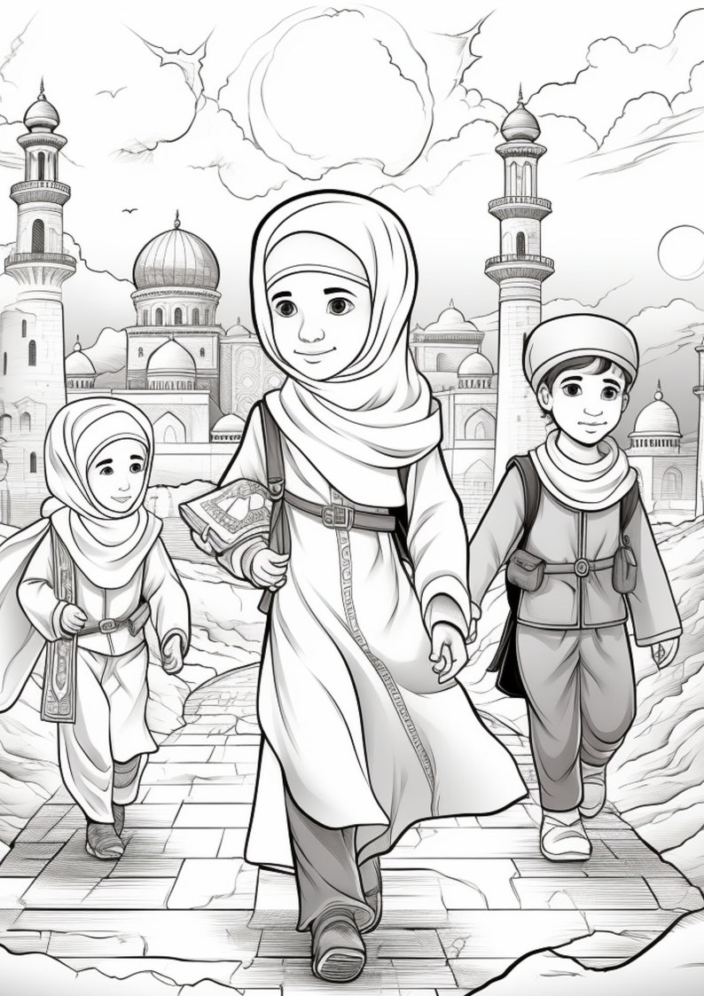 Colors of Islam (25 Coloring Pages for Islamic Students!) - Etsy