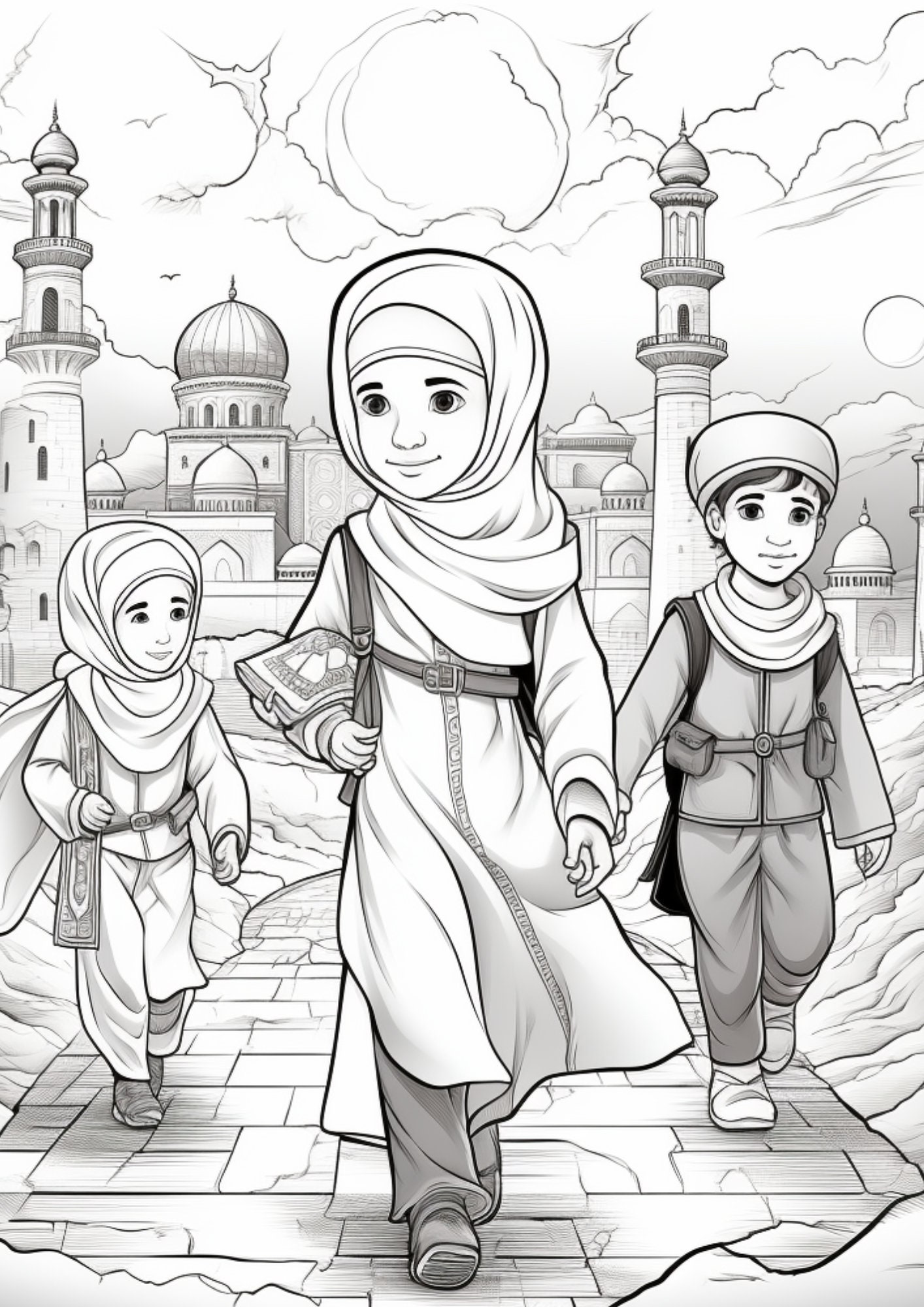 Colors Of Islam 25 Coloring Pages For Islamic Students Etsy
