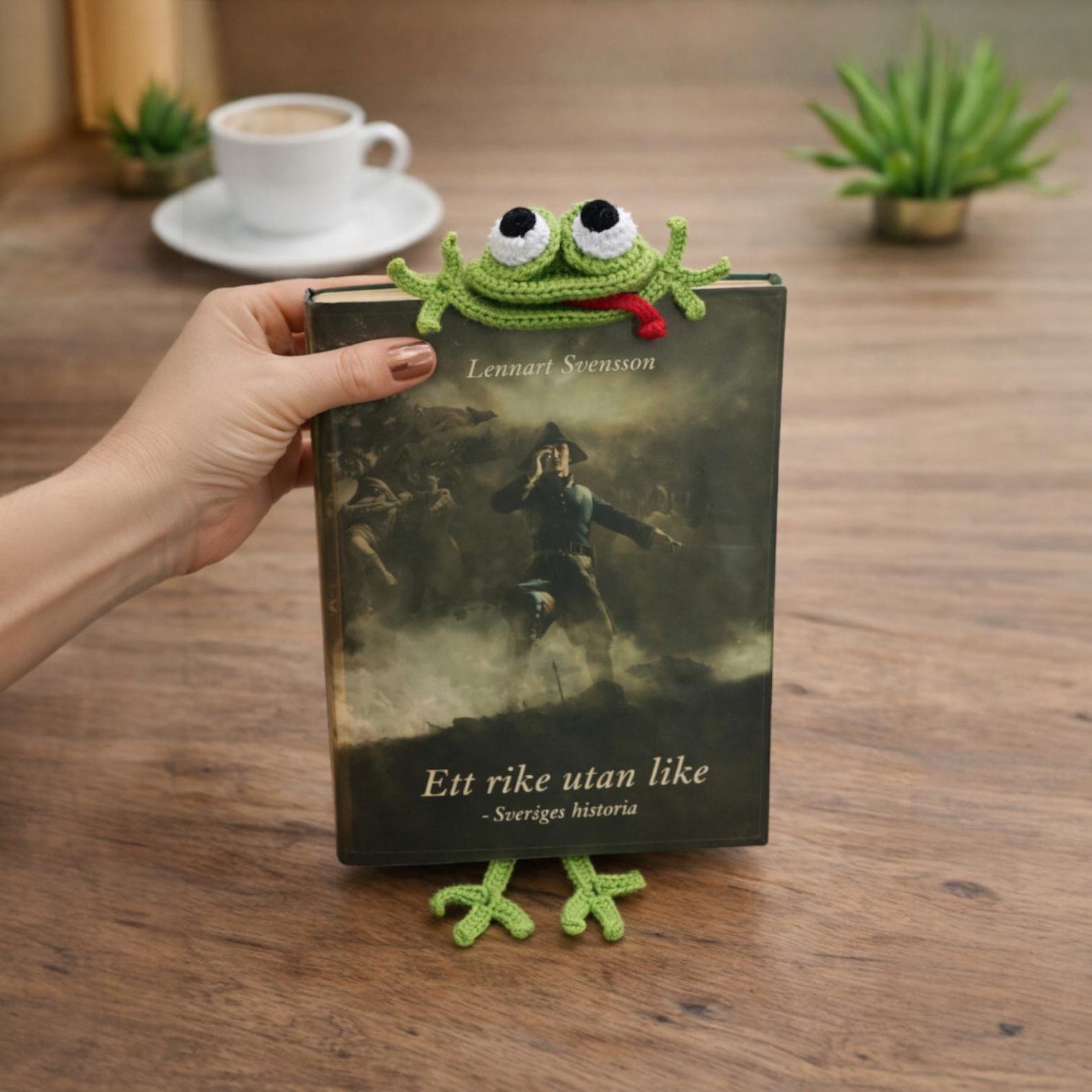 Amigurumi Frog Bookmark, Handmade Crochet Animal Page Holder - Etsy