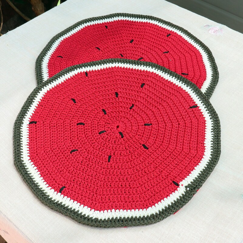 Watermelon Placemats - Etsy