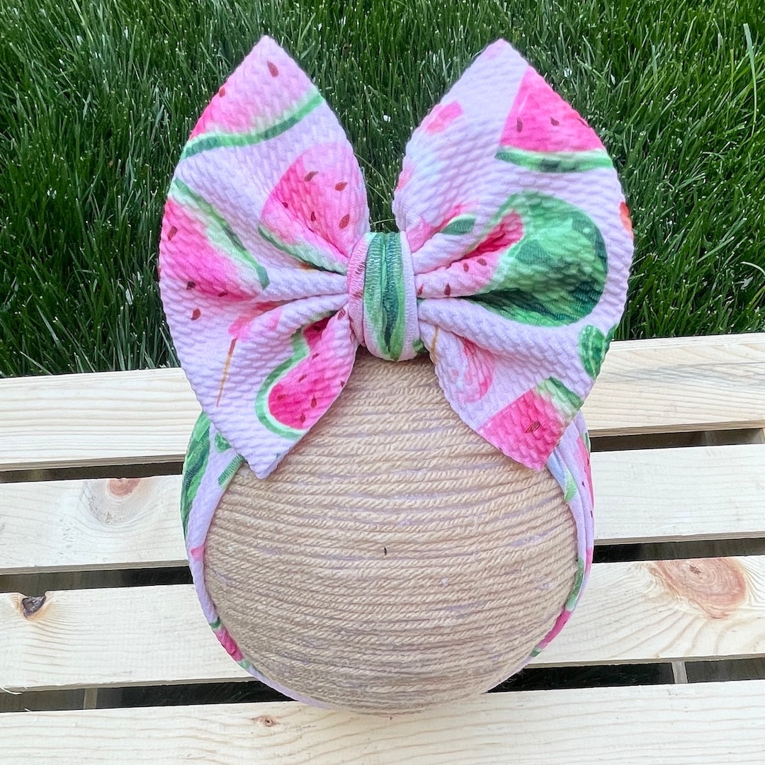 Watermelon Popsicle Paletas Head Wrap, Watermelon Bow, Summer Bow ...