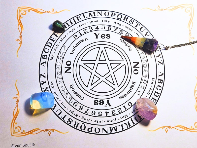 Printable Pendulum Boards/ Digital Downloads/ Pendulum Spirit Board ...