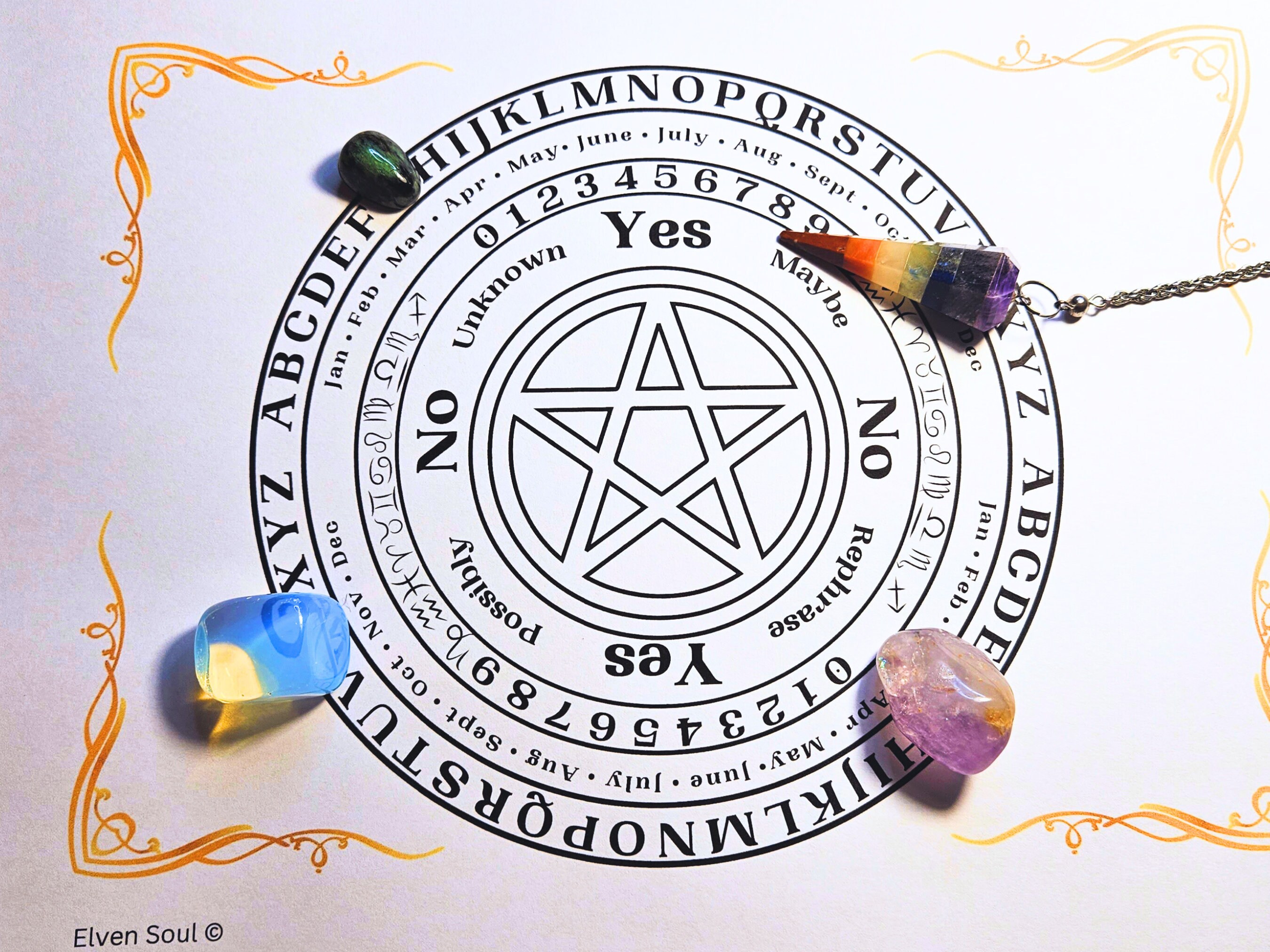 Printable Pendulum Boards/ Digital Downloads/ Pendulum Spirit Board ...