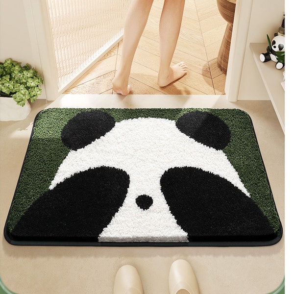 Panda Door Mat - Etsy