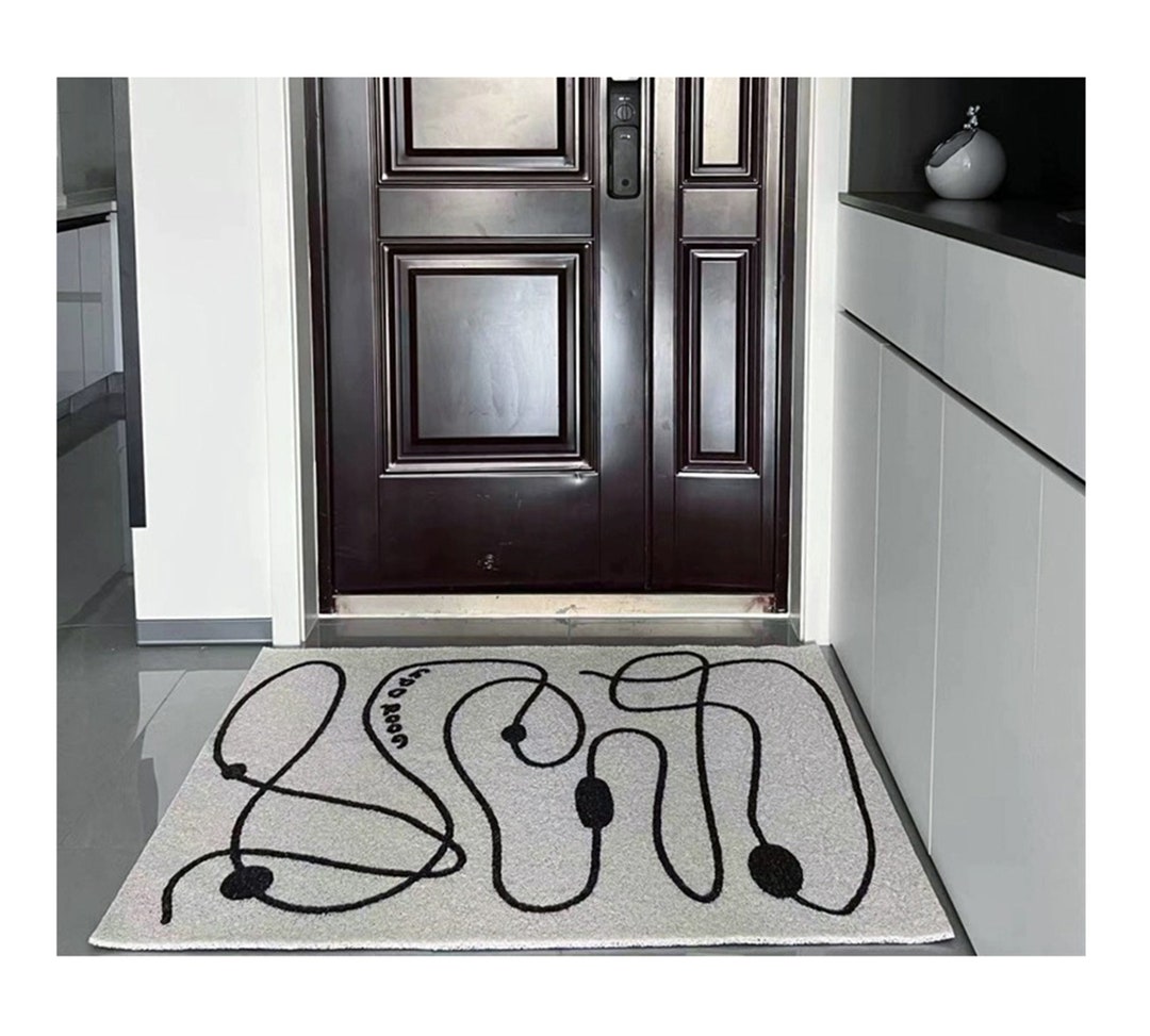 3 Styles Black White PVC Floor Mat for Entrance Doorsimple - Etsy