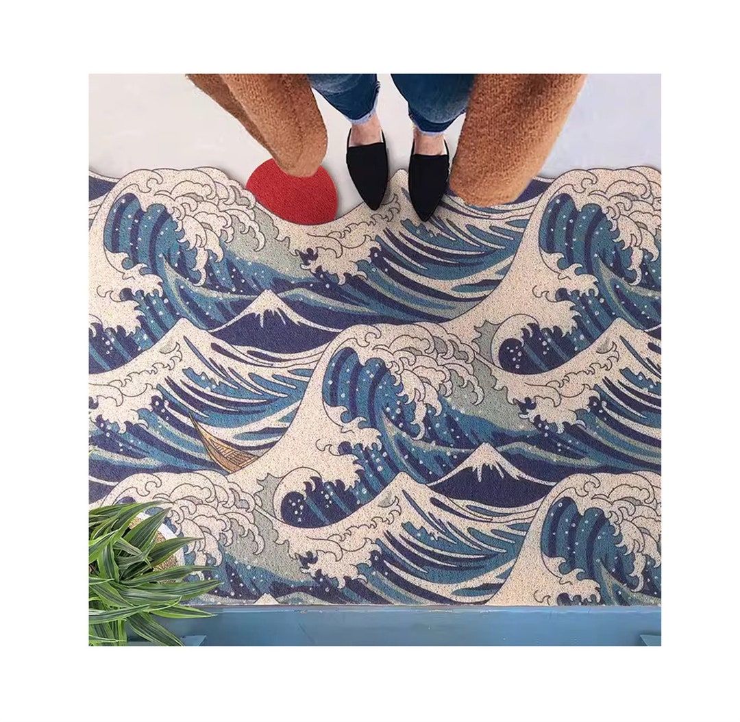 DIY Cutting Japanese Ukiyoe Welcome Home Rug for Entryway - Etsy