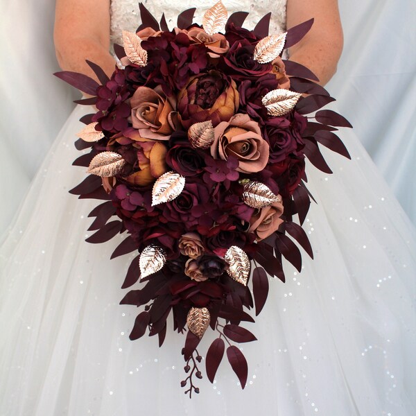 Burgundy Bouquet - Etsy