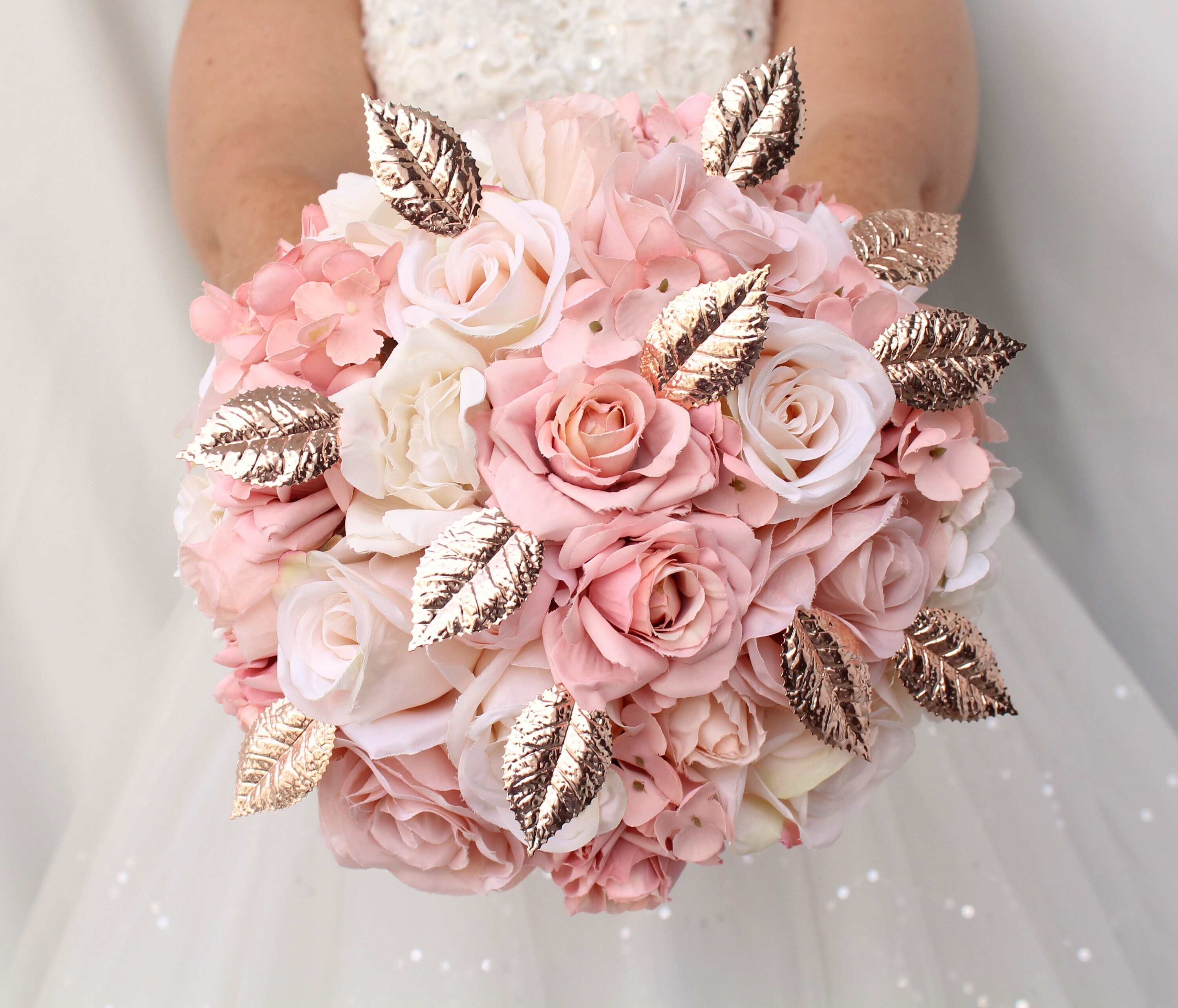 Dusty Rose Wedding Bouquetrose Gold Blush Pink Wedding - Etsy