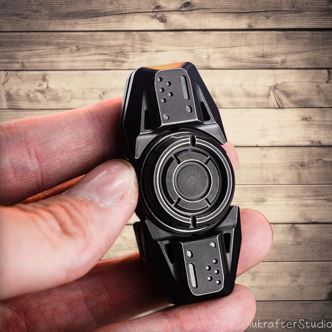 Warship Fingertip Gyro Push Card, EDC Stainless Steel Fidget Slider ...